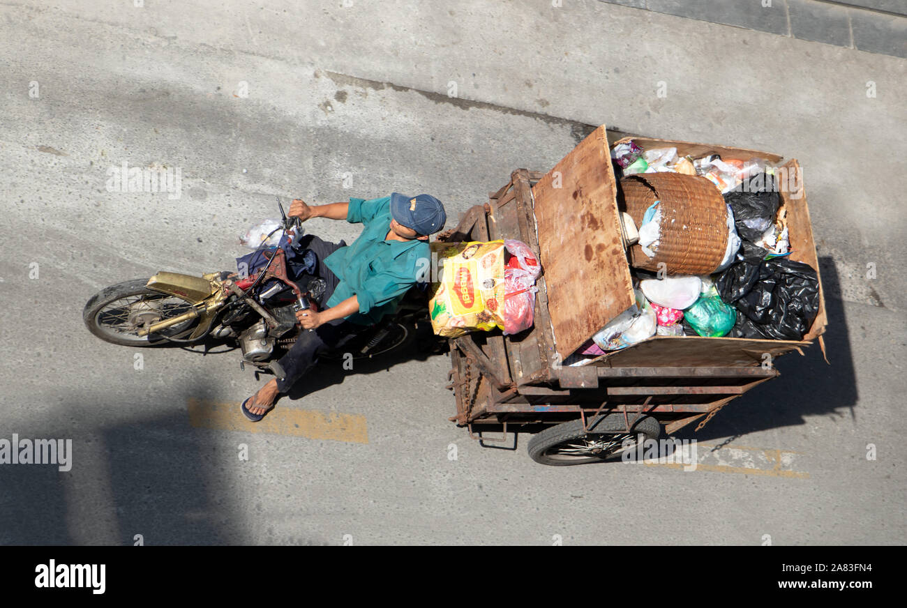 Bags of plastic waste motorbike hi-res stock photography and images - Alamy