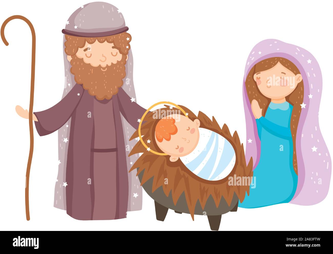 Mary And Joseph Cut Out Stock Images & Pictures - Alamy