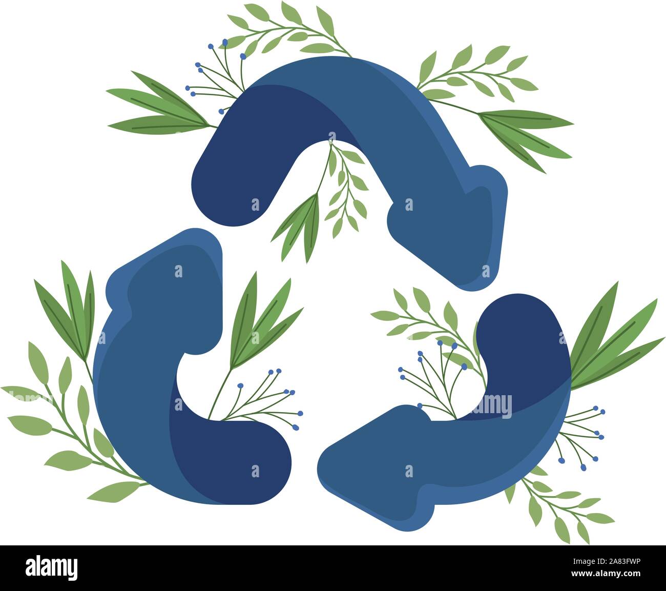 renewable energy symbol on white background vector illustration design ...