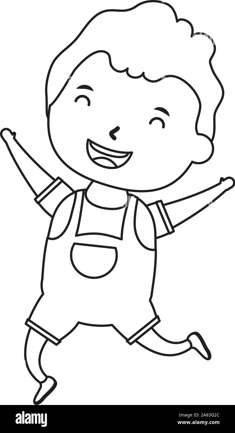 cute little boy comic character Stock Vector Image & Art - Alamy