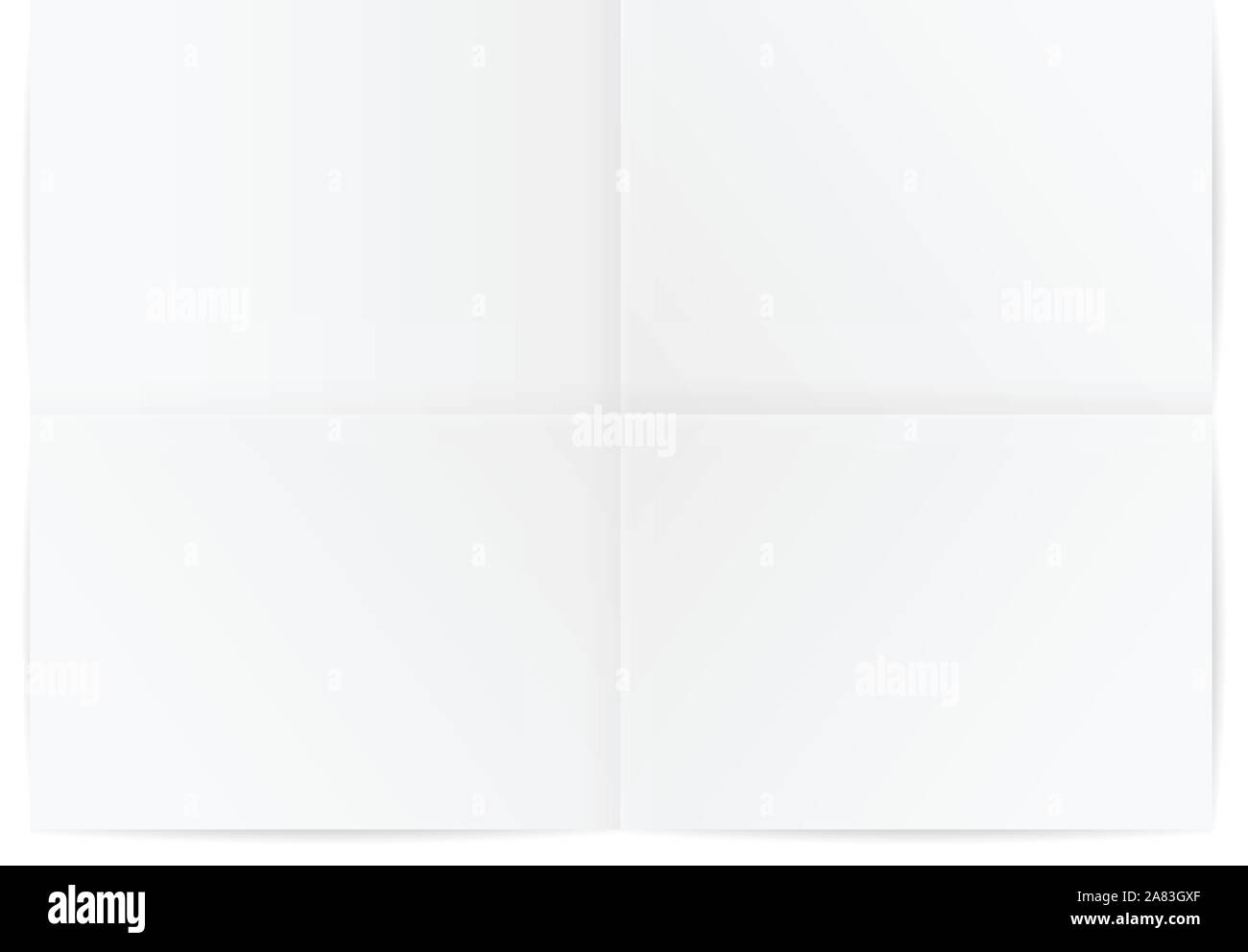 Folded paper on a white background. Vector illustration Stock Vector ...