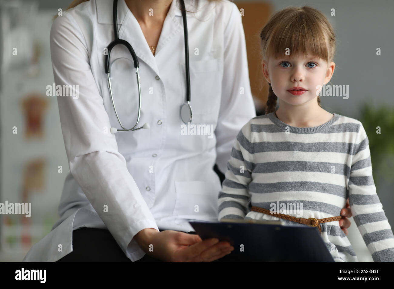 Concerned little girl Stock Photo - Alamy