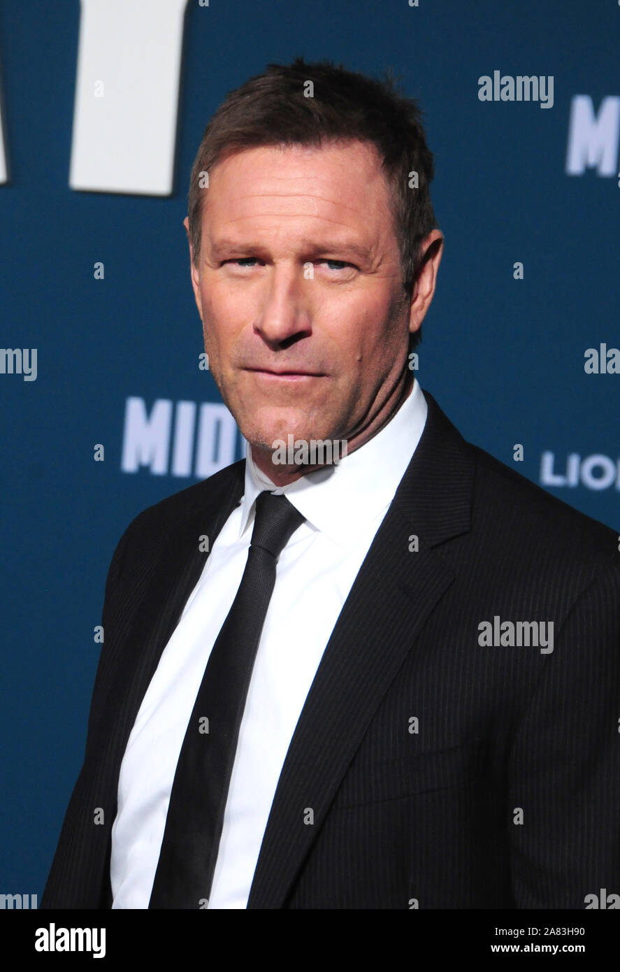Los Angeles, California, USA 5th November 2019 Actor Aaron Eckhart ...