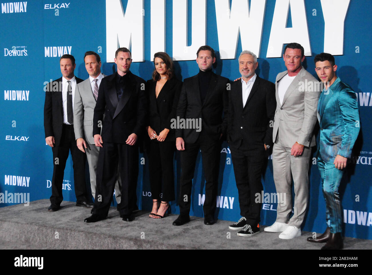 Los Angeles, California, USA 5th November 2019 (L-R) Actors Aaron ...