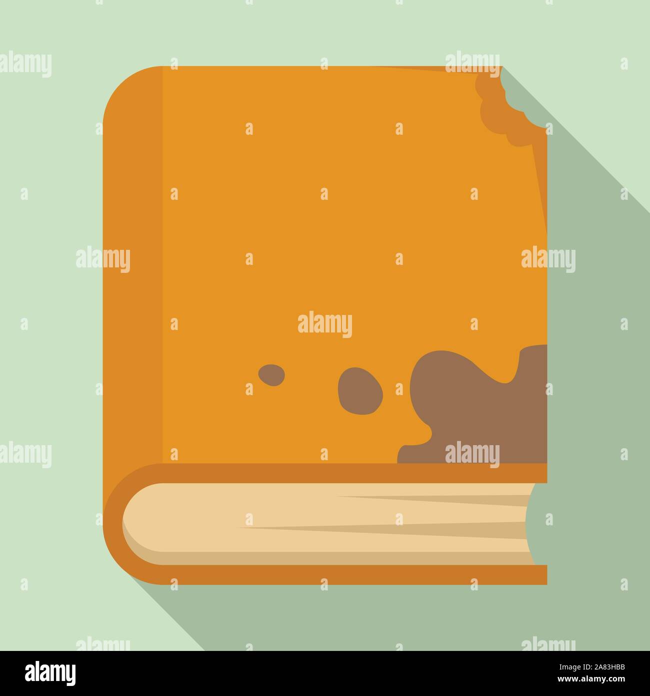 Garbage book icon. Flat illustration of garbage book vector icon for ...
