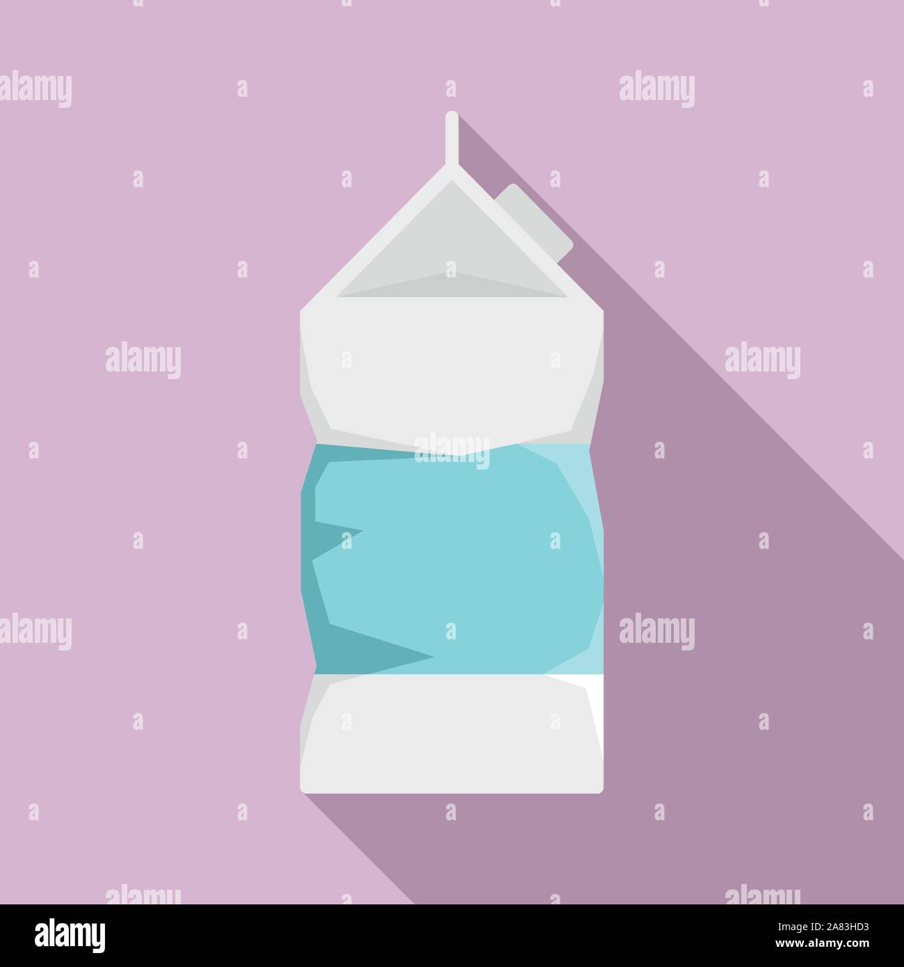 Used milk package icon. Flat illustration of used milk package vector ...