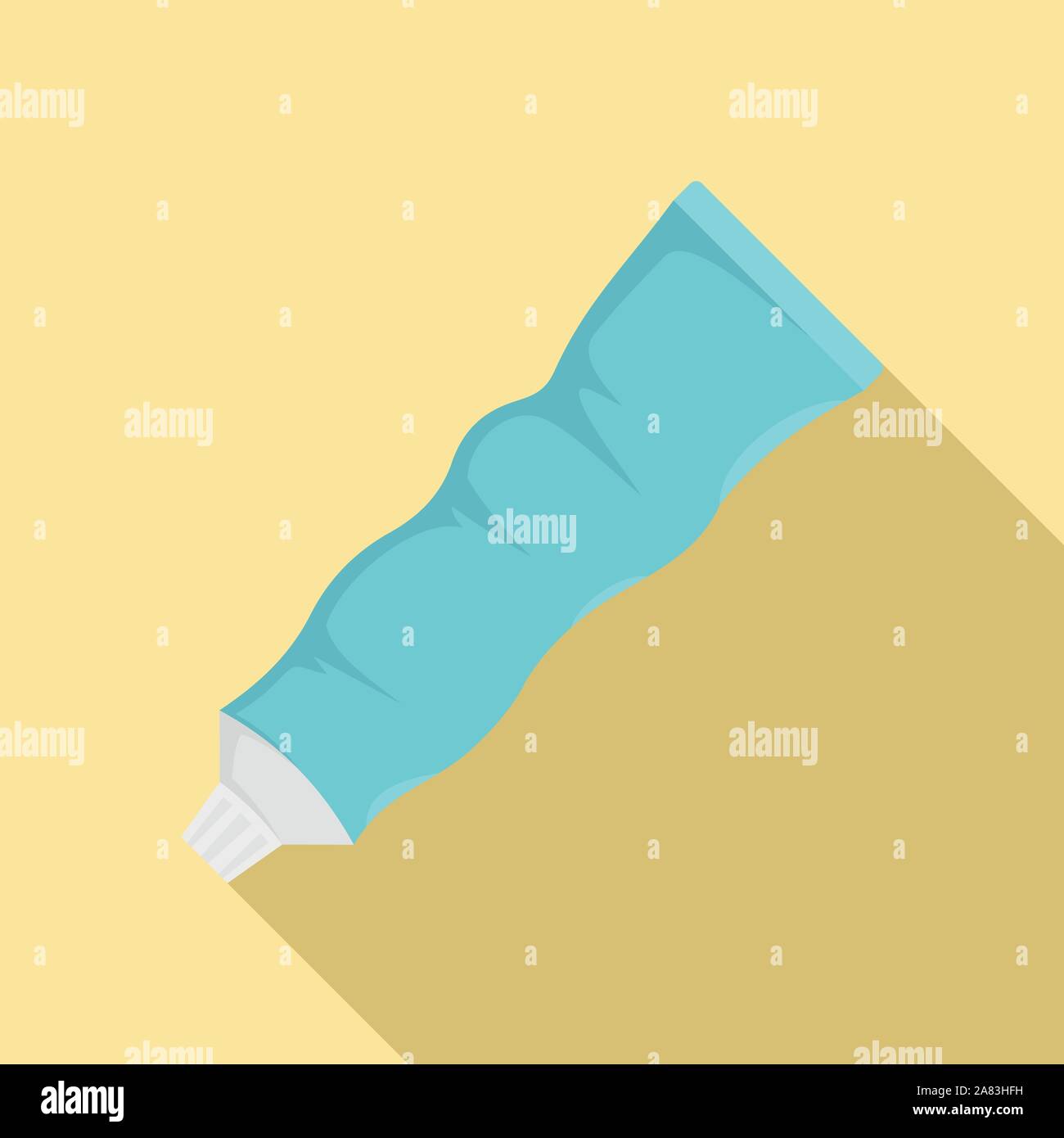 Used toothpaste icon. Flat illustration of used toothpaste vector icon ...