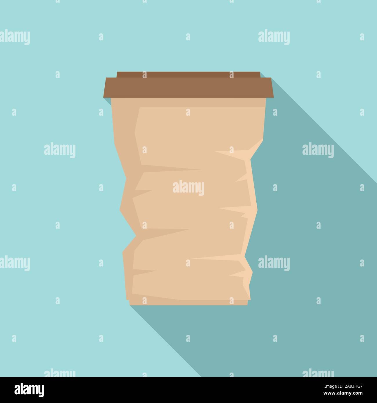 Used coffee cup icon. Flat illustration of used coffee cup vector icon ...