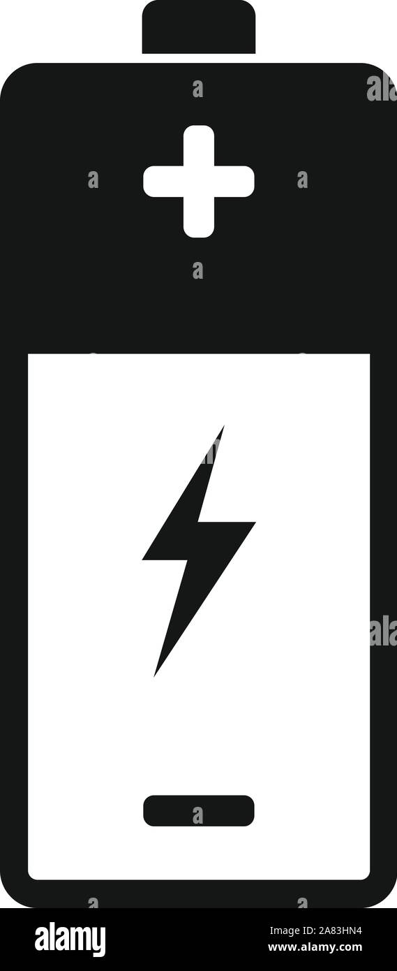 Used battery icon. Simple illustration of used battery vector icon for ...