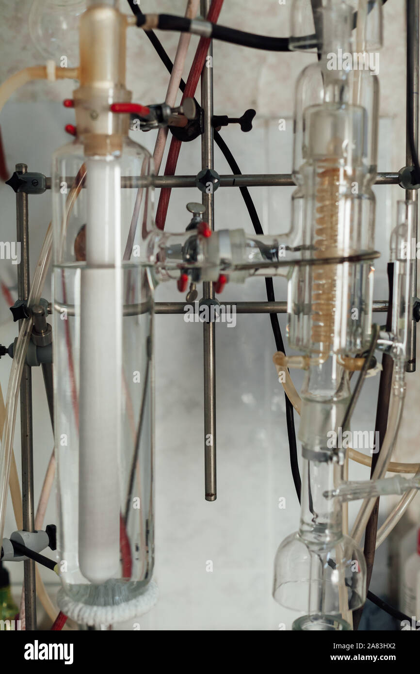 property and utensils for chemical experiments in the chemical ...