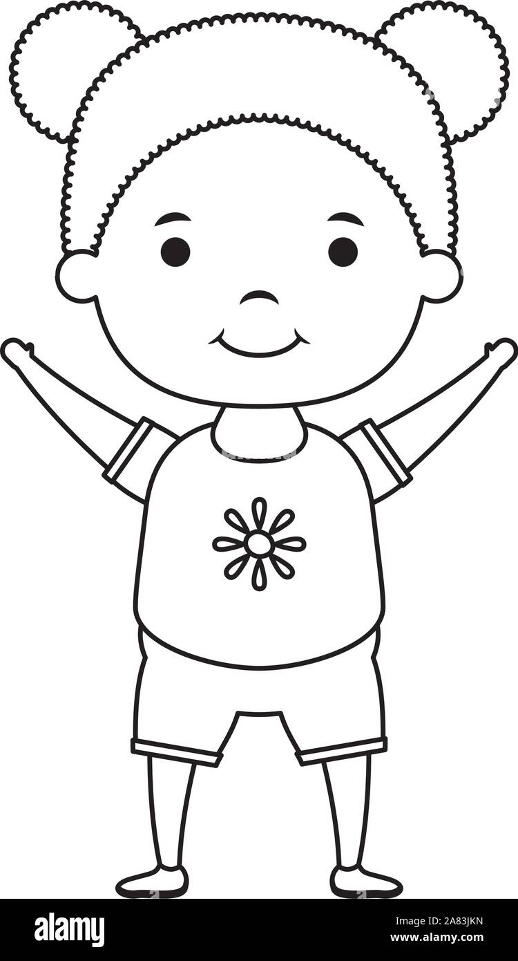 cute little girl comic character Stock Vector Image & Art - Alamy
