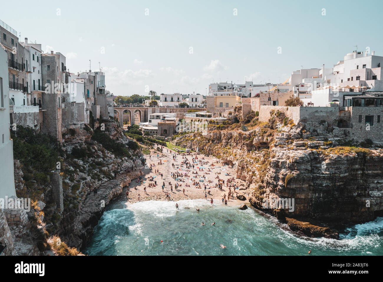 Crowded Italy Beach Stock Photo - Alamy