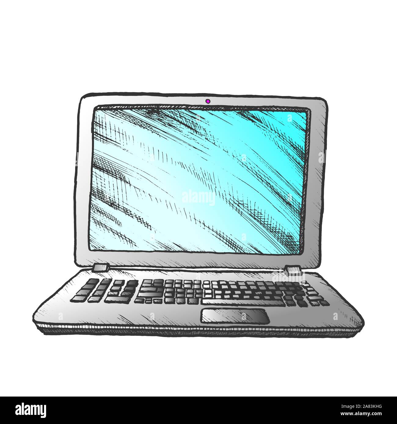 Vintage computer clipart Cut Out Stock Images & Pictures - Alamy