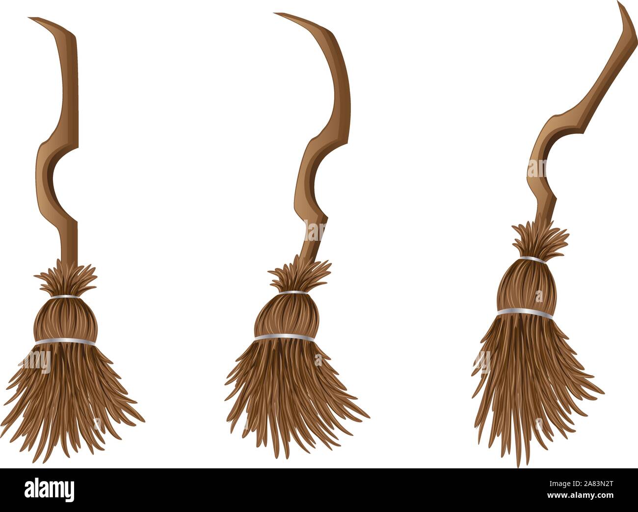 Old cartoon with broom on white background Stock Vector Image & Art - Alamy