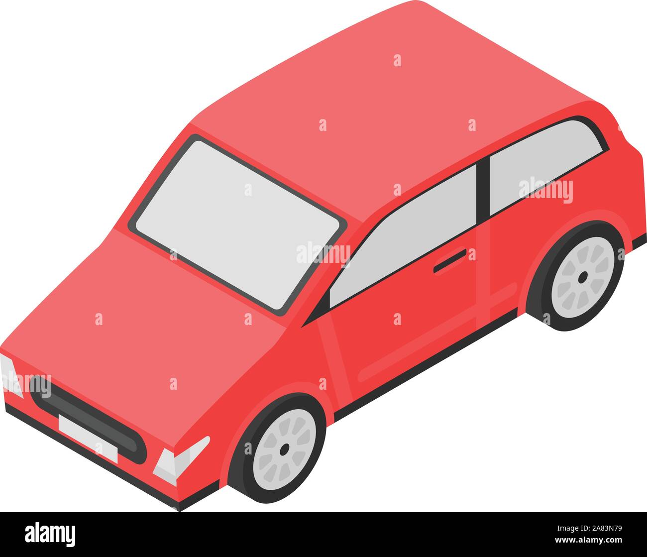 Red car icon, isometric style Stock Vector Image & Art - Alamy