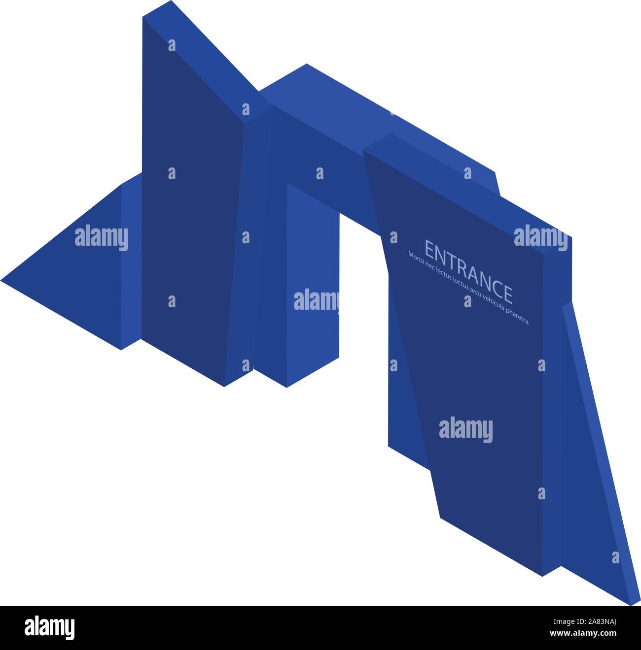 Blue sport arch icon, isometric style Stock Vector Image & Art - Alamy