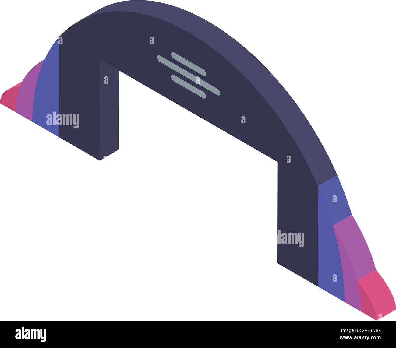 Finish arch icon, isometric style Stock Vector Image & Art - Alamy