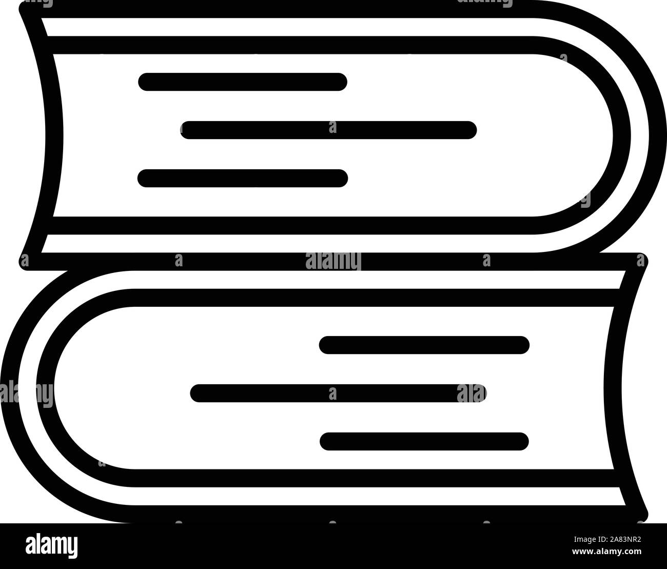 Stack of books icon, outline style Stock Vector Image & Art - Alamy