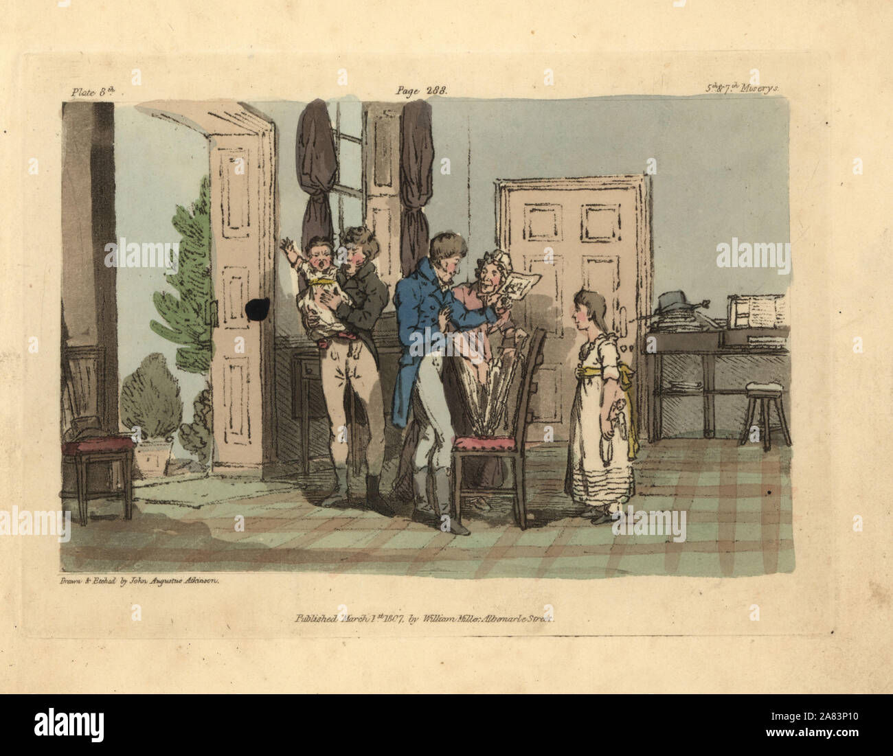 Illustrations of the miseries of human life hi-res stock photography ...