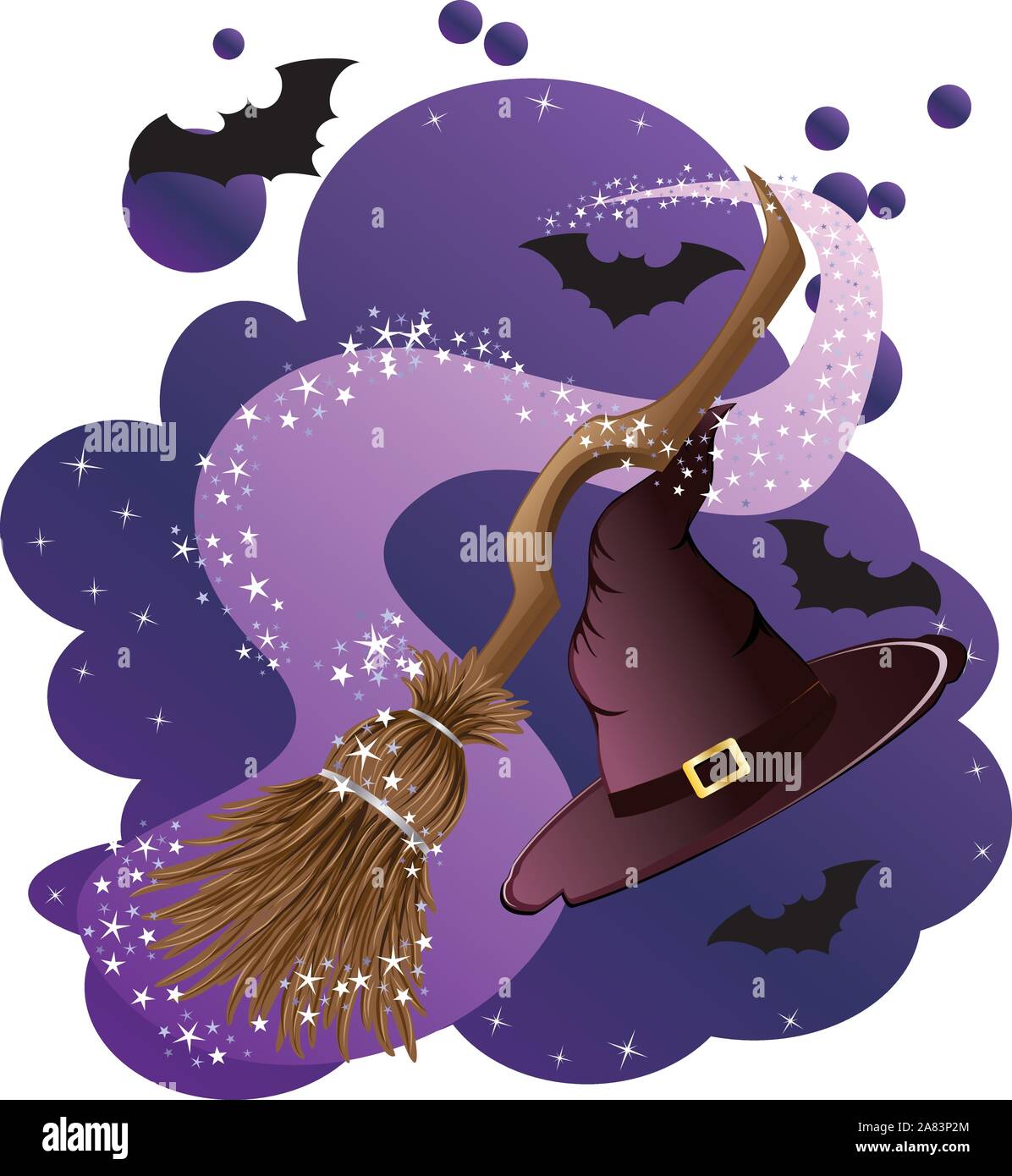 Halloween purple background jack Cut Out Stock Images & Pictures - Alamy