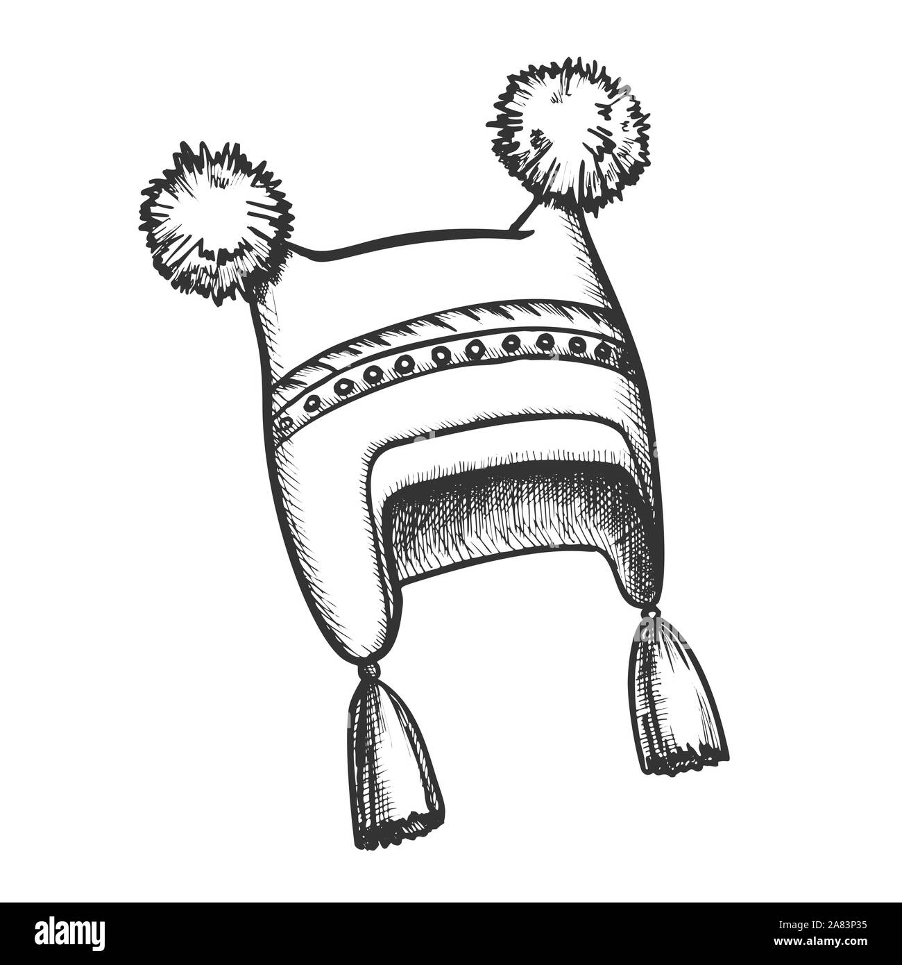 Wearing woolen cap Black and White Stock Photos & Images - Alamy