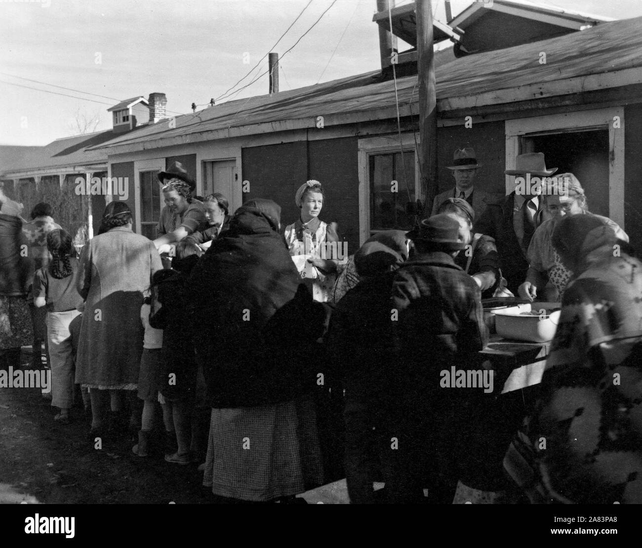 People line in queue Black and White Stock Photos & Images - Alamy