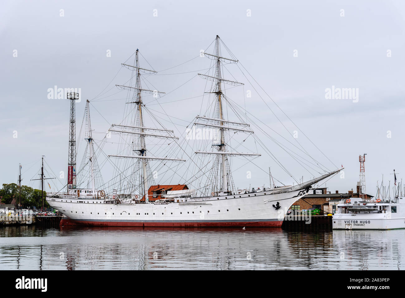 Stralsund, Germany - August 1, 2019: Museum ship Gorch Fock I in the ...