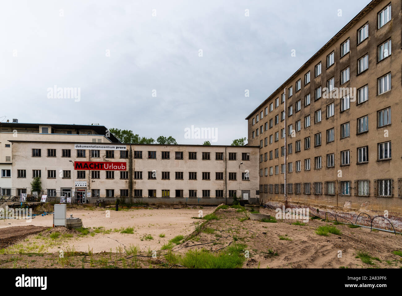 Prora, Germany - August 1, 2019: Colossus building, historical Nazi ...
