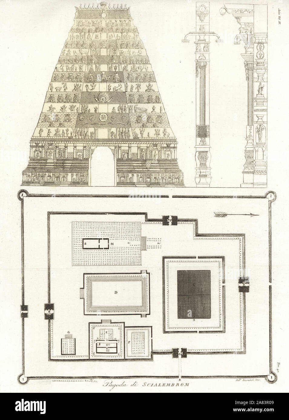 Gopuram Sketch