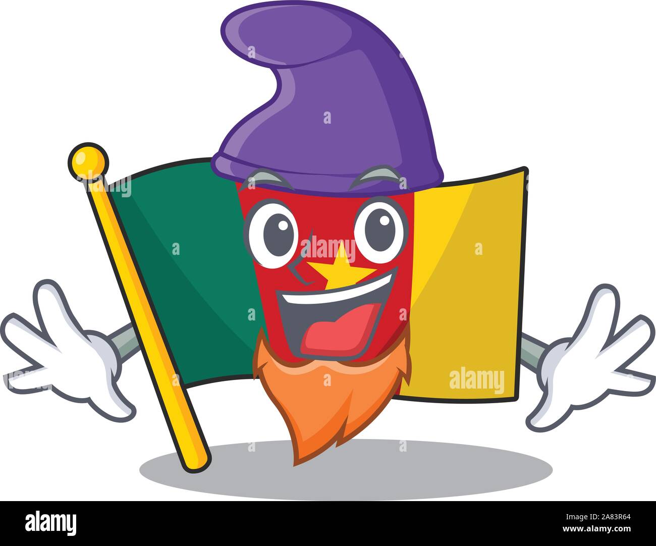 elf flag cameroon cartoon in character shape Stock Vector Image & Art ...