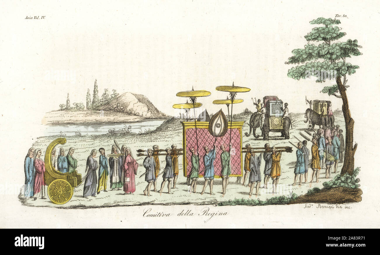 Palanquin with queen hi-res stock photography and images - Alamy