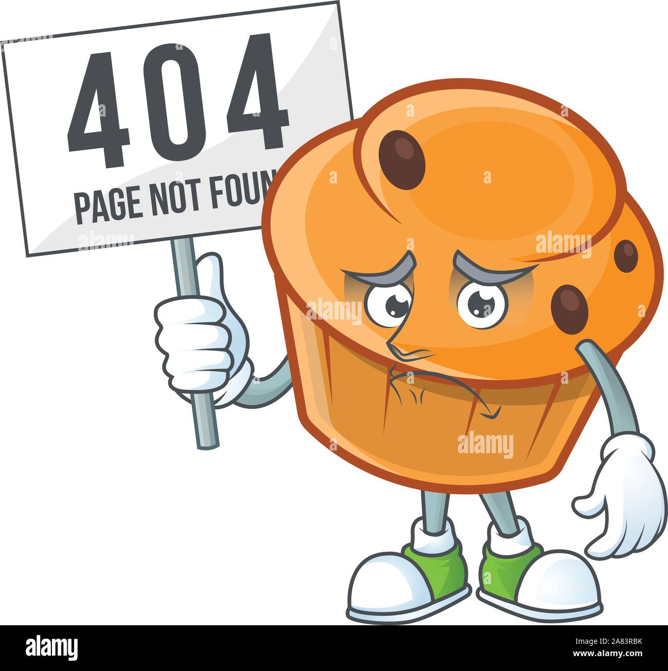 Pastry brioche mascot with pouting bring board cartoon character Stock ...