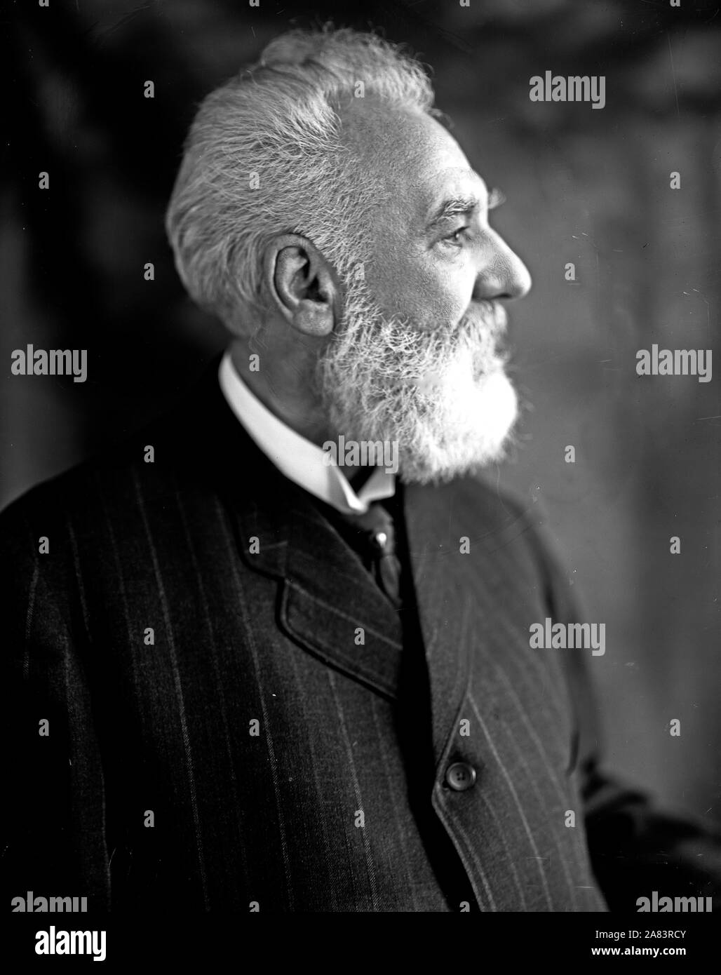Alexander Graham Bell, inventor of the Telephone ca. 1905-1922 Stock ...