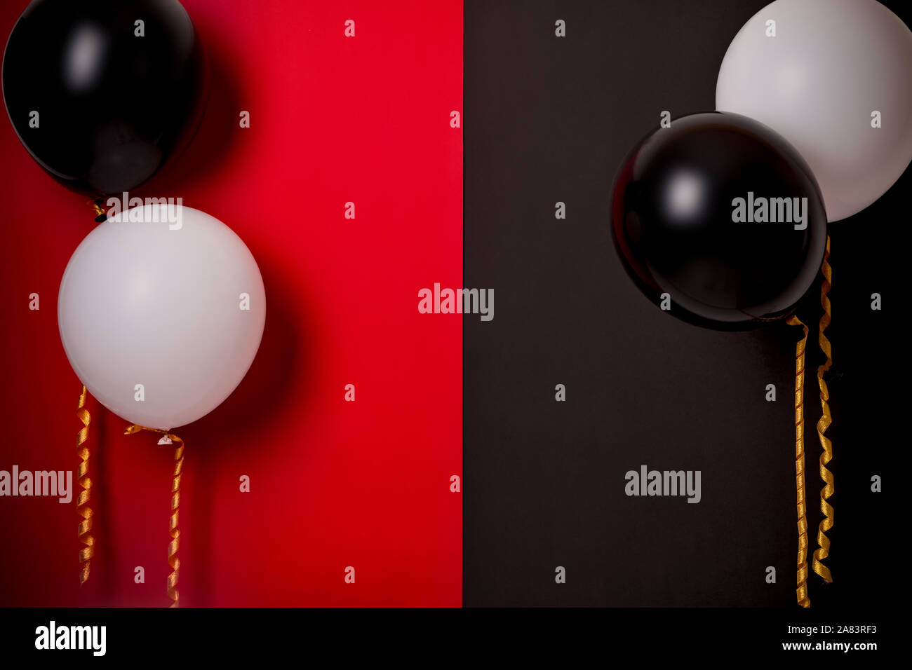 Design template background with vivid colored split color red and black ...