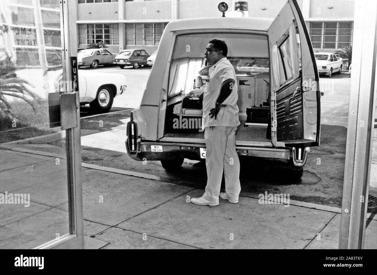 1976 - The primary ambulance, equipped with litters, emergency ...