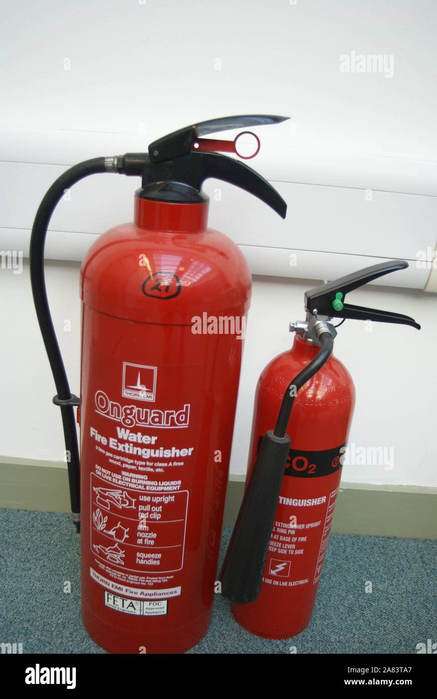 Fire Extinguisher Identification And Use High Resolution Stock ...