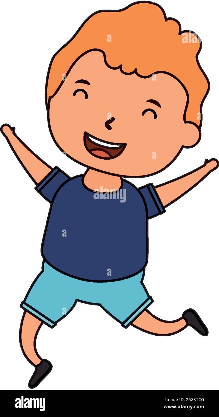 cute little boy comic character Stock Vector Image & Art - Alamy