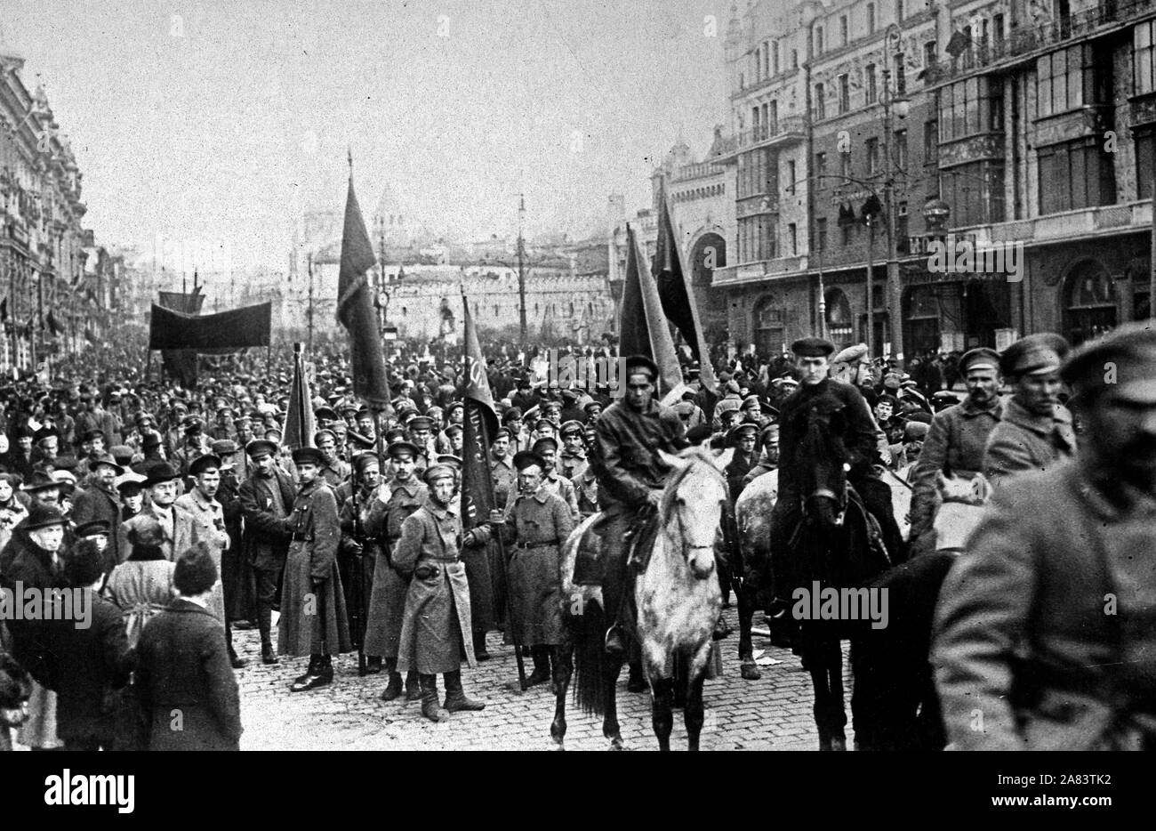 Moscow bolshevik soldiers moscow Black and White Stock Photos & Images ...