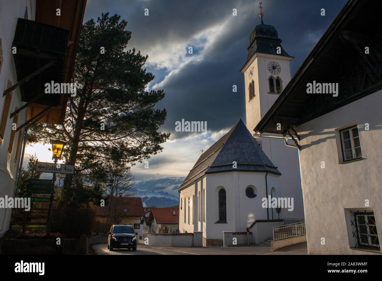 Typical village in the austrian alps hi-res stock photography and ...