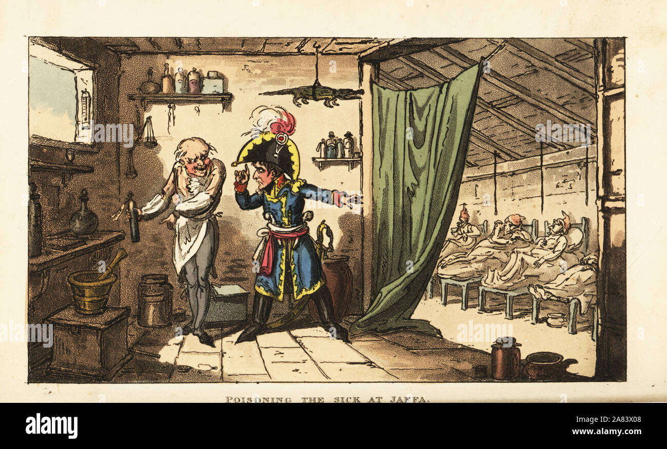 Napoleon Bonaparte ordering the poisoning of plague-ridden French ...
