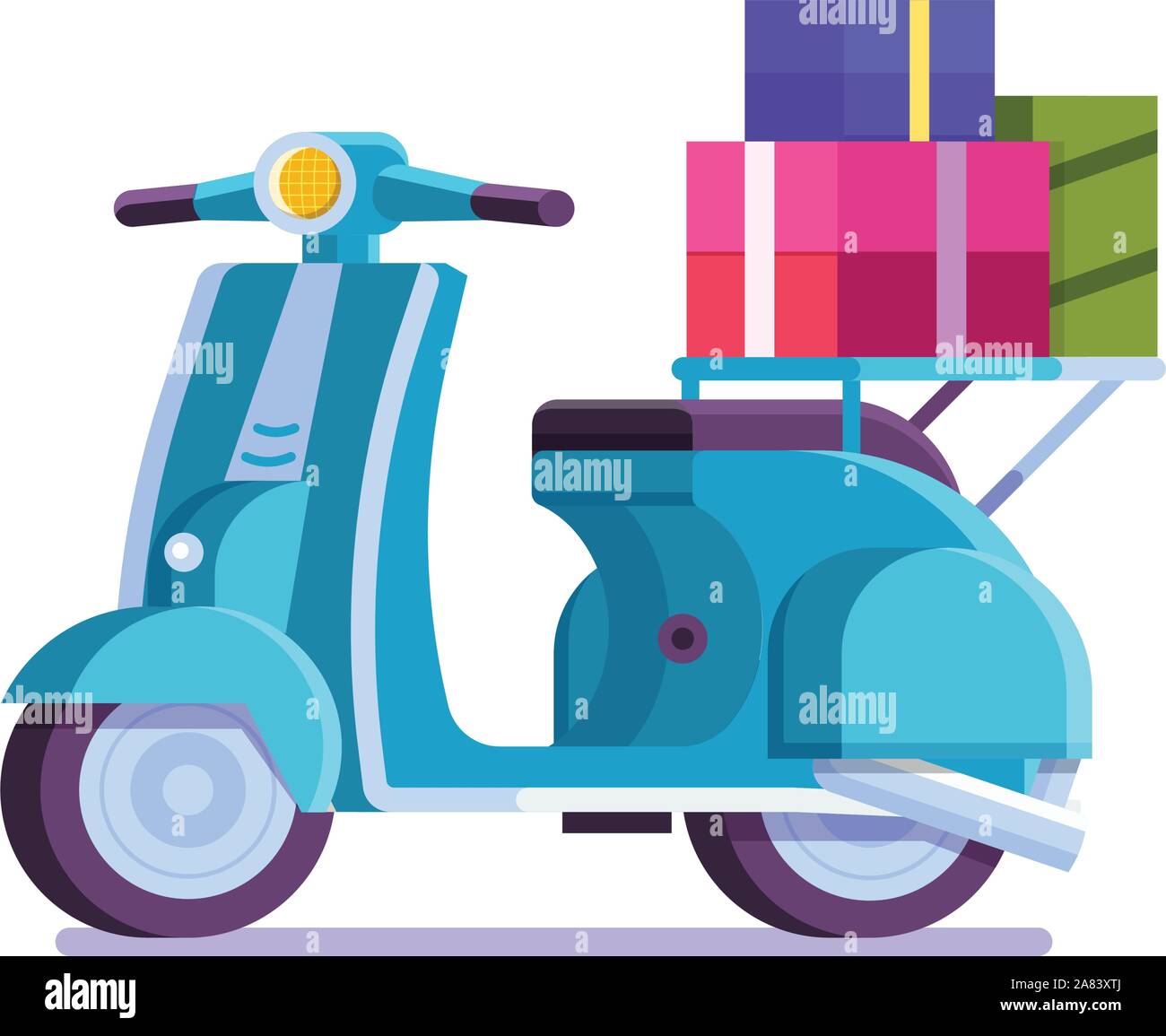 Delivery scooter hi-res stock photography and images - Alamy