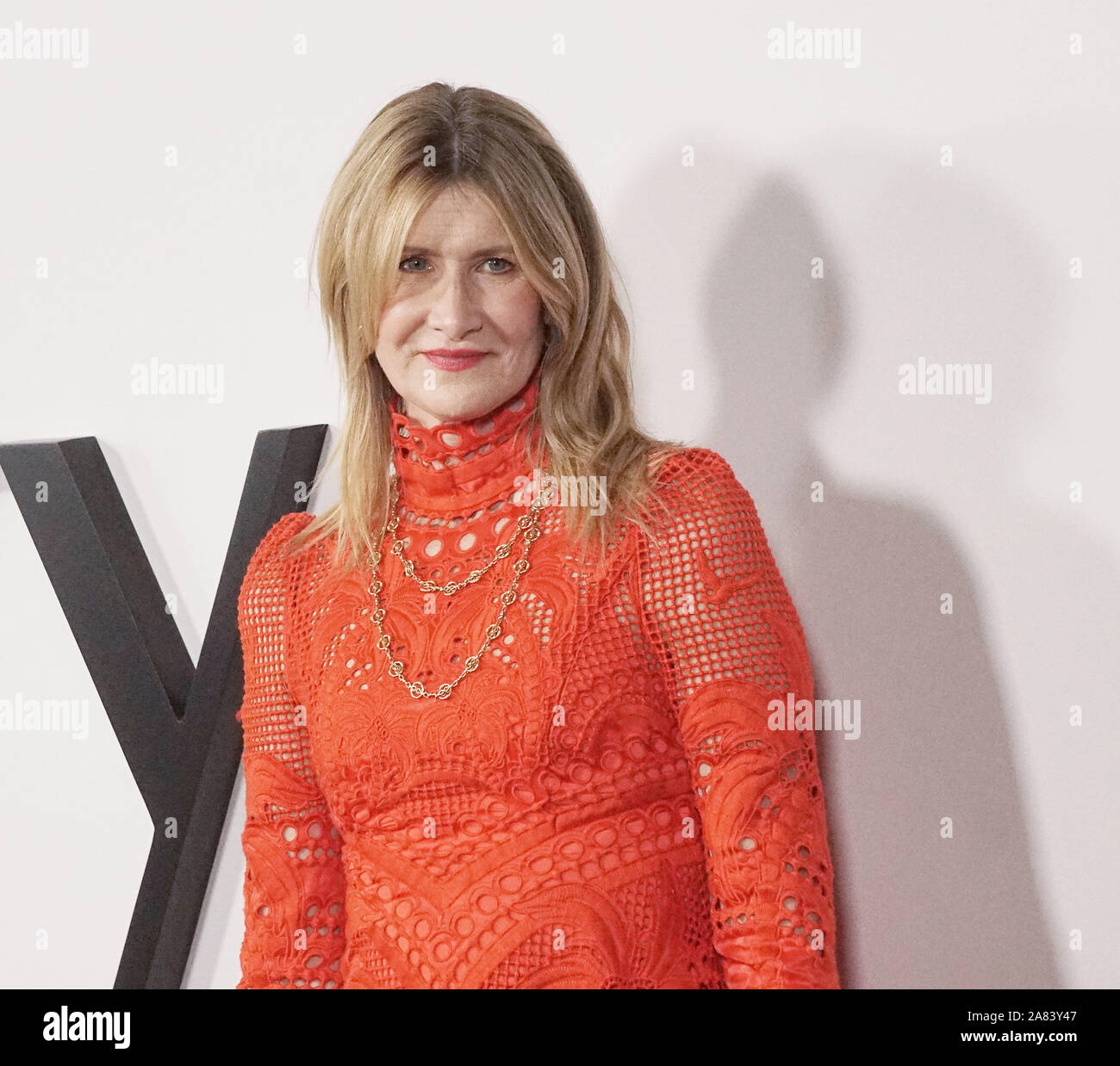 Laura dern arrives at the premiere of netflixs hi-res stock photography ...