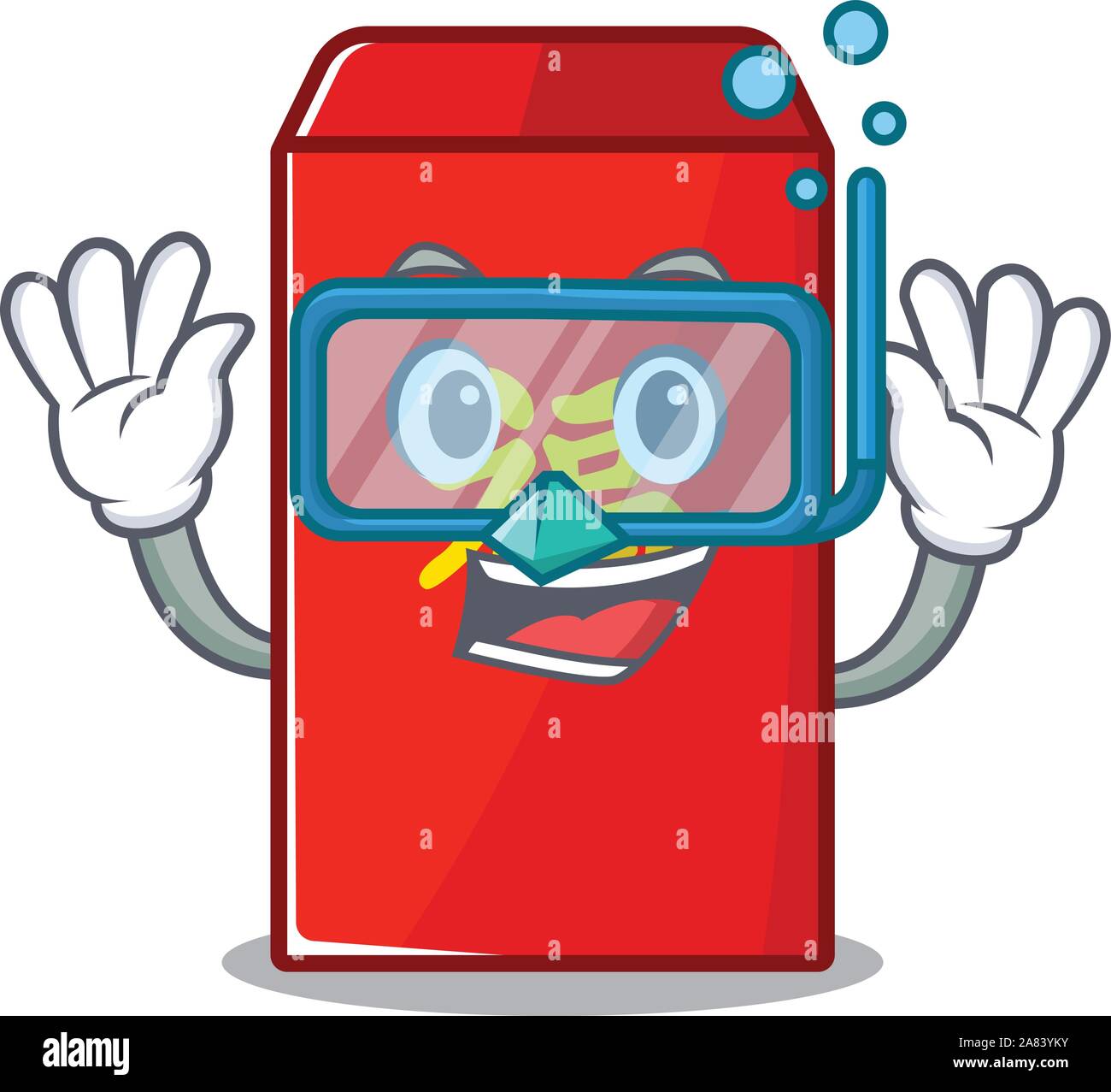 diving cute red envelope on isolated mascot Stock Vector Image & Art ...