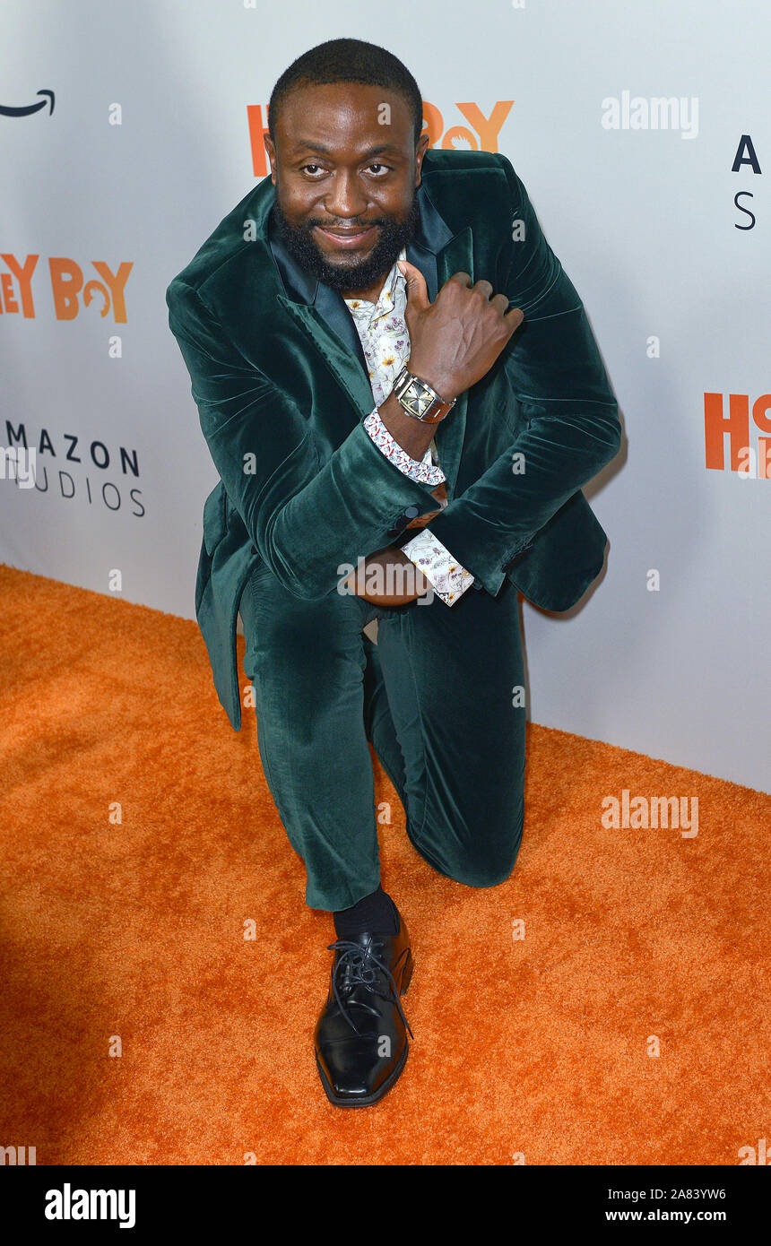 Los Angeles, United States. 05th Nov, 2019. Byron Bowers clowns around ...