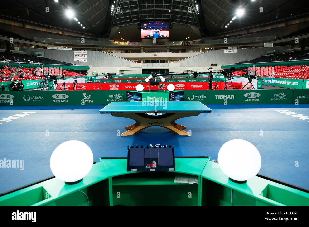 Tokyo Metropolitan Gymnasium, Tokyo, Japan. 6th Nov, 2019. General view ...