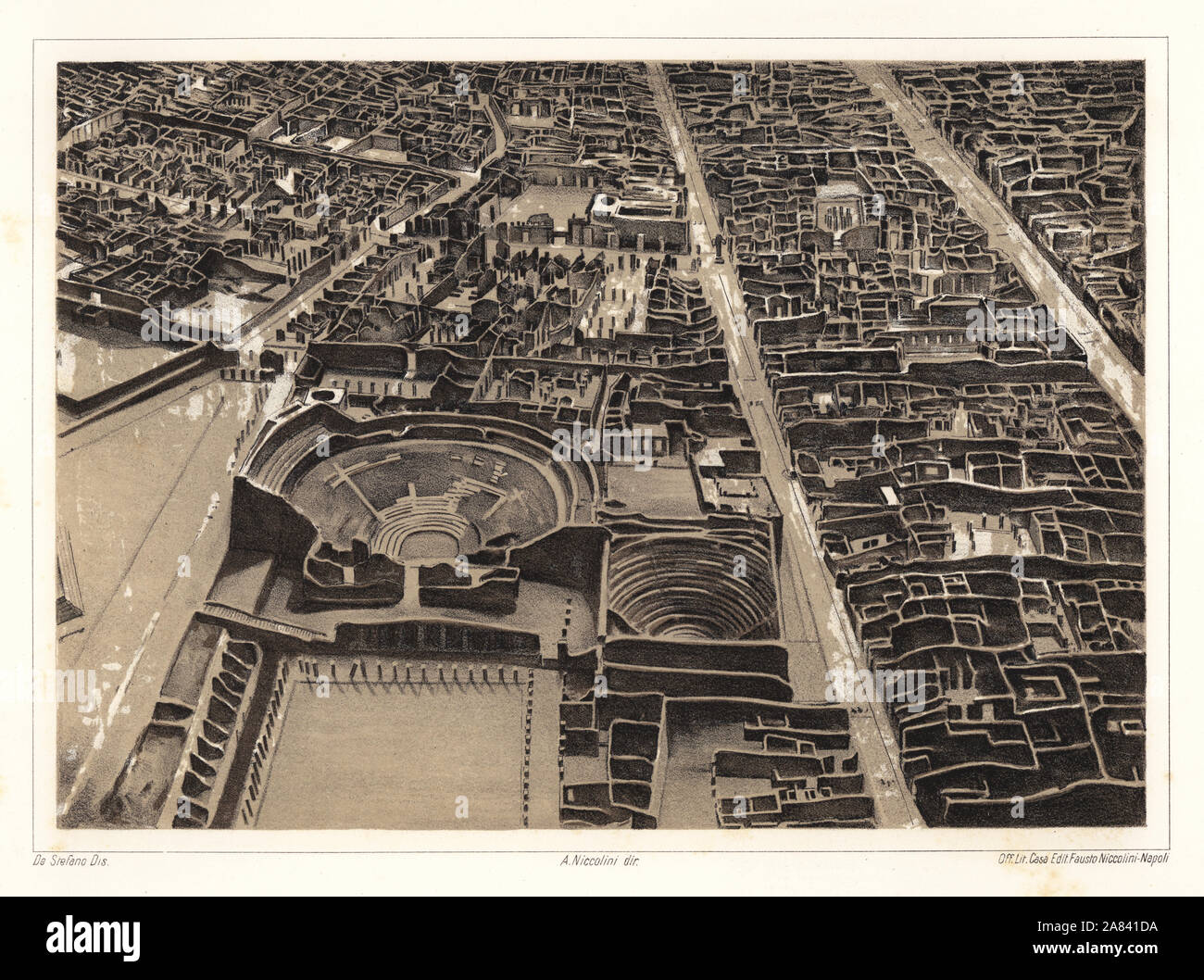 Aerial view of the ruins of pompeii hi-res stock photography and images ...