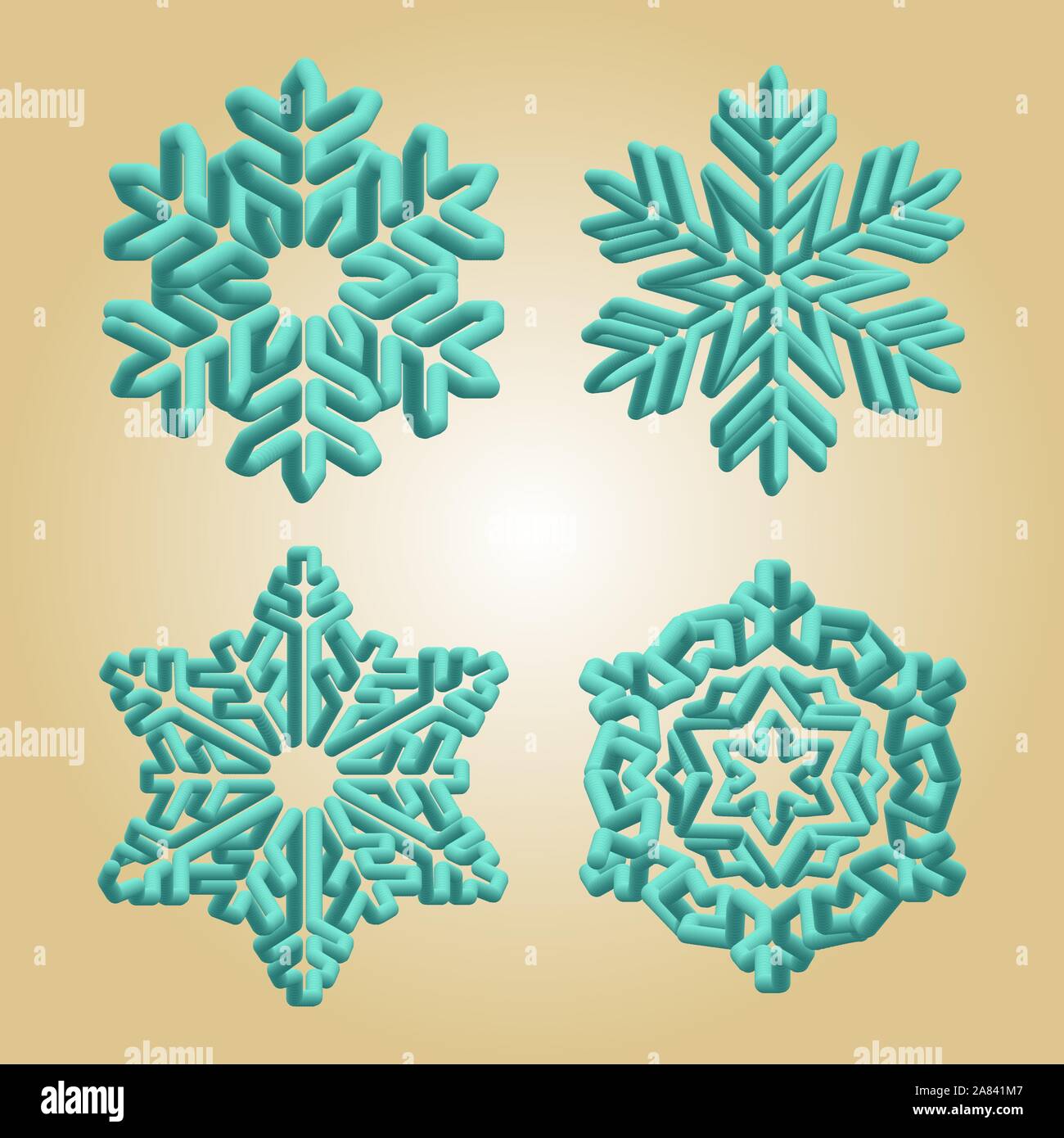 Turquoise Snowflake