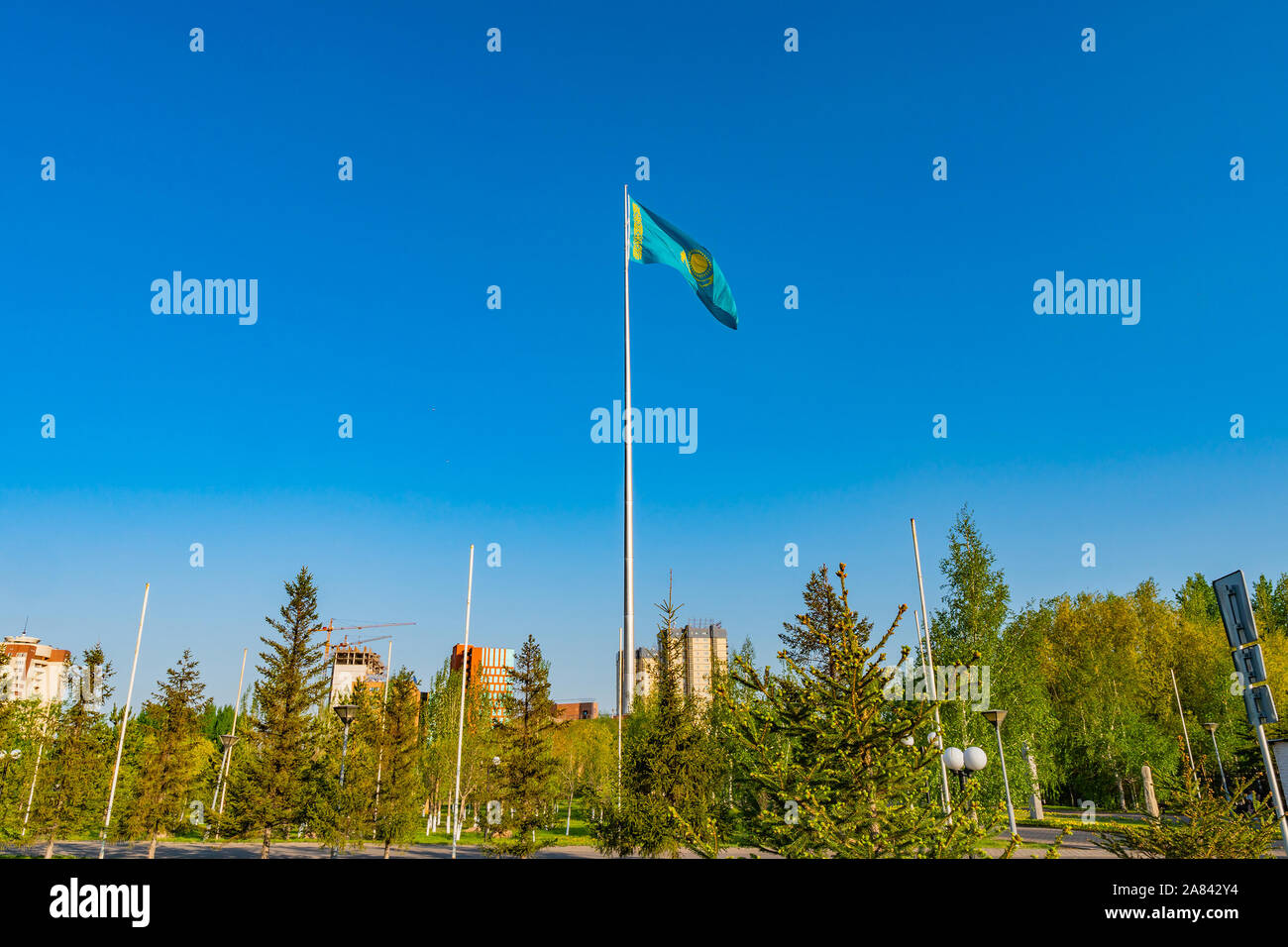 Nur-Sultan Astana Central City Tsentralnyy Gorodskoy Park View of ...