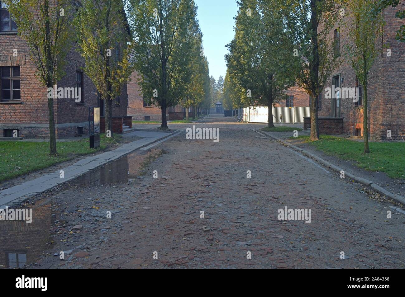 Architecture of Auschwitz concentration camp in Poland Stock Photo - Alamy