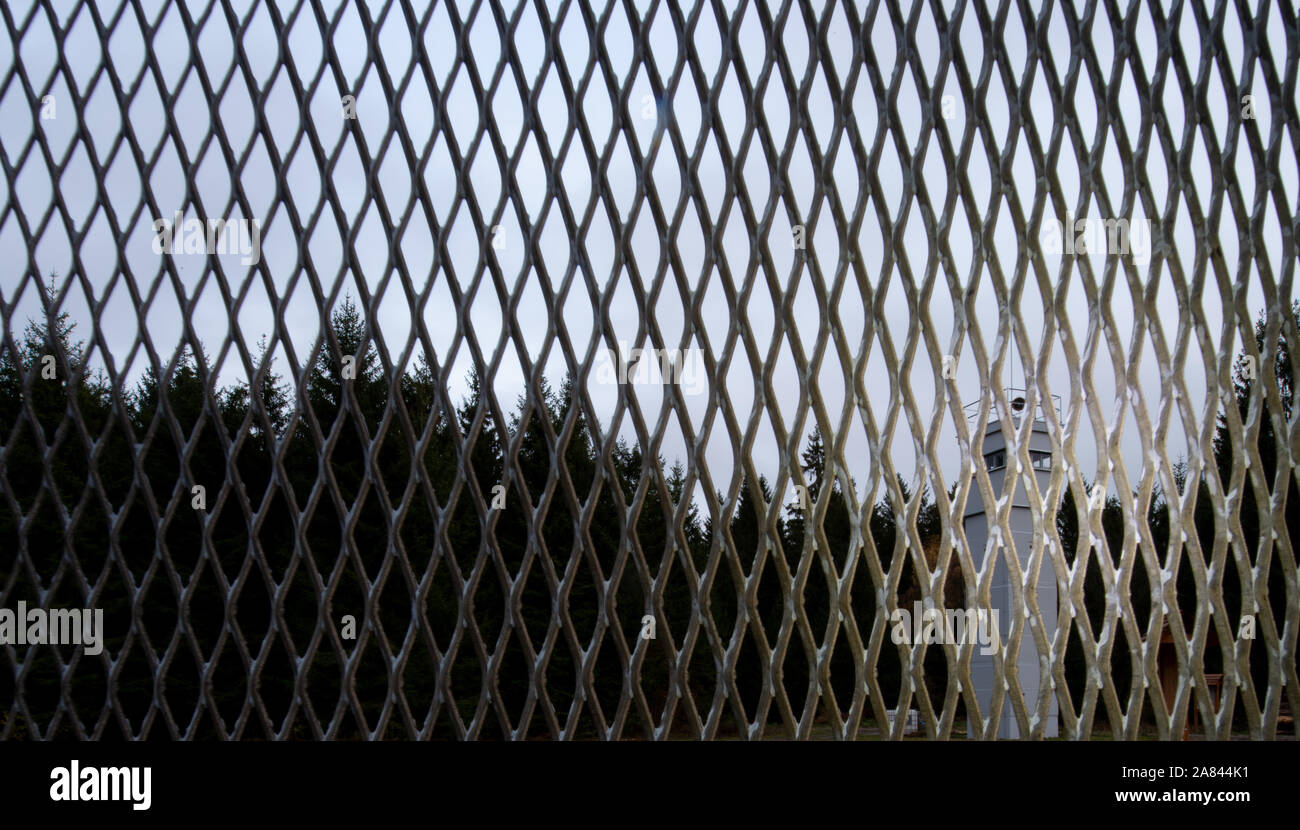 Sorge, Germany. 04th Nov, 2019. A former observation tower can be seen ...